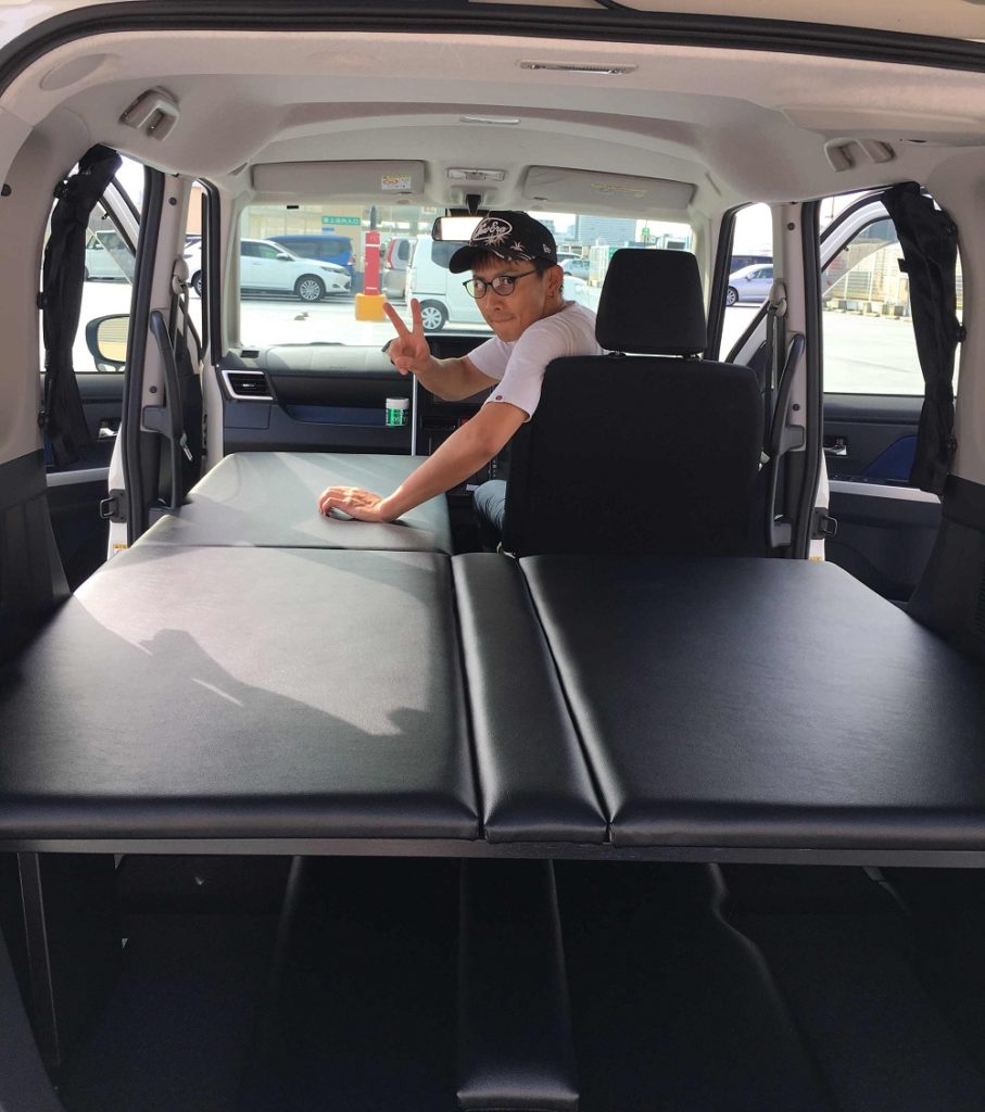 釣り＆ゴルフ！ルーミーで車中泊：大阪K様 | 軽キャンピングカー・OKワゴン